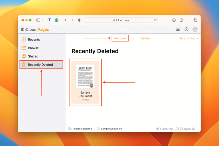 How to Recover Deleted/Unsaved Pages Document on a Mac