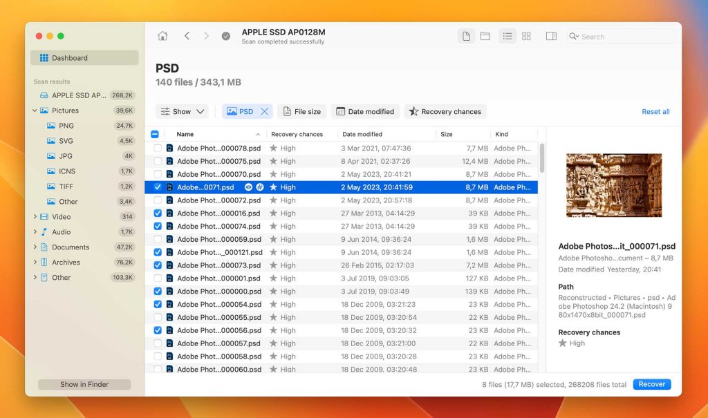 Recover Unsaved, Deleted, or Corrupted Photoshop Files on a Mac