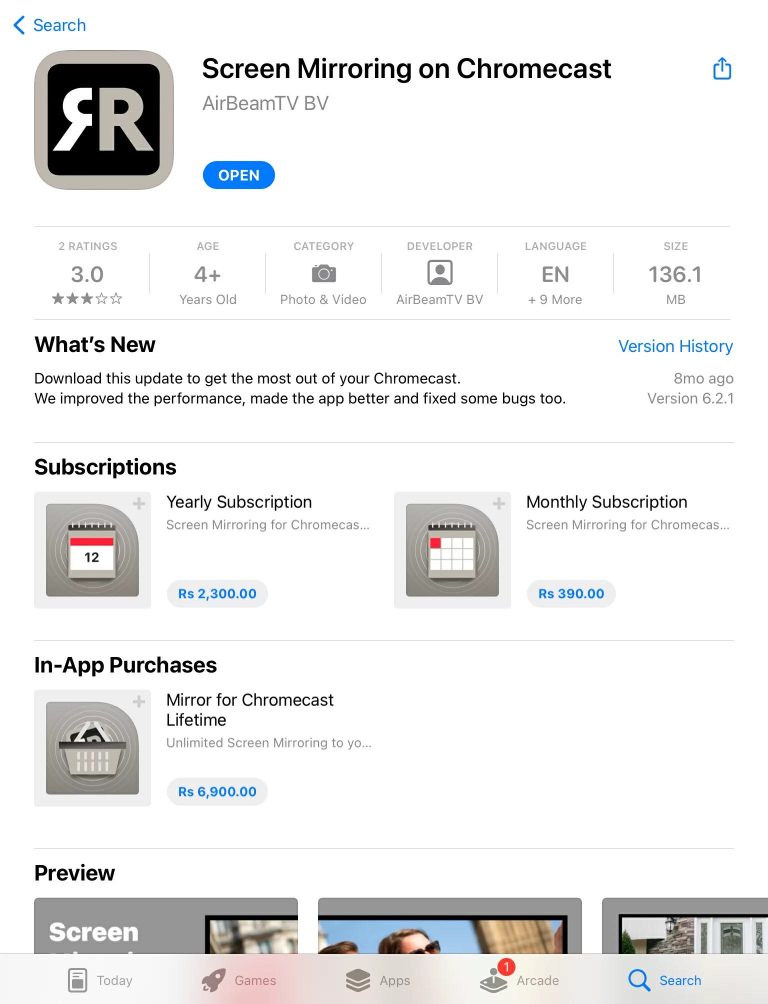 How to Mirror Chromecast from iPad to TV